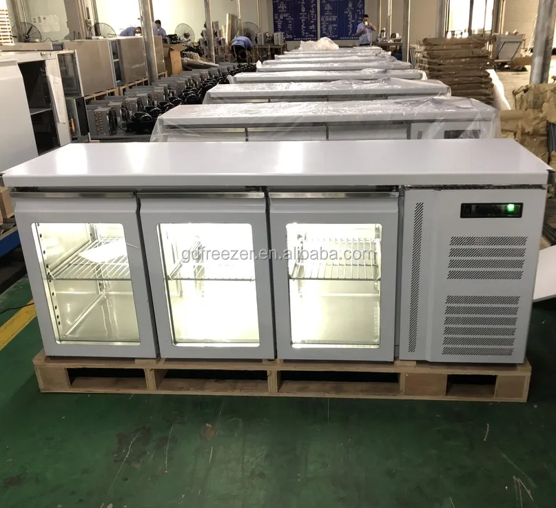 Commercial Under Counter Refrigerator 3 Doors /stainless Steel Triple ...