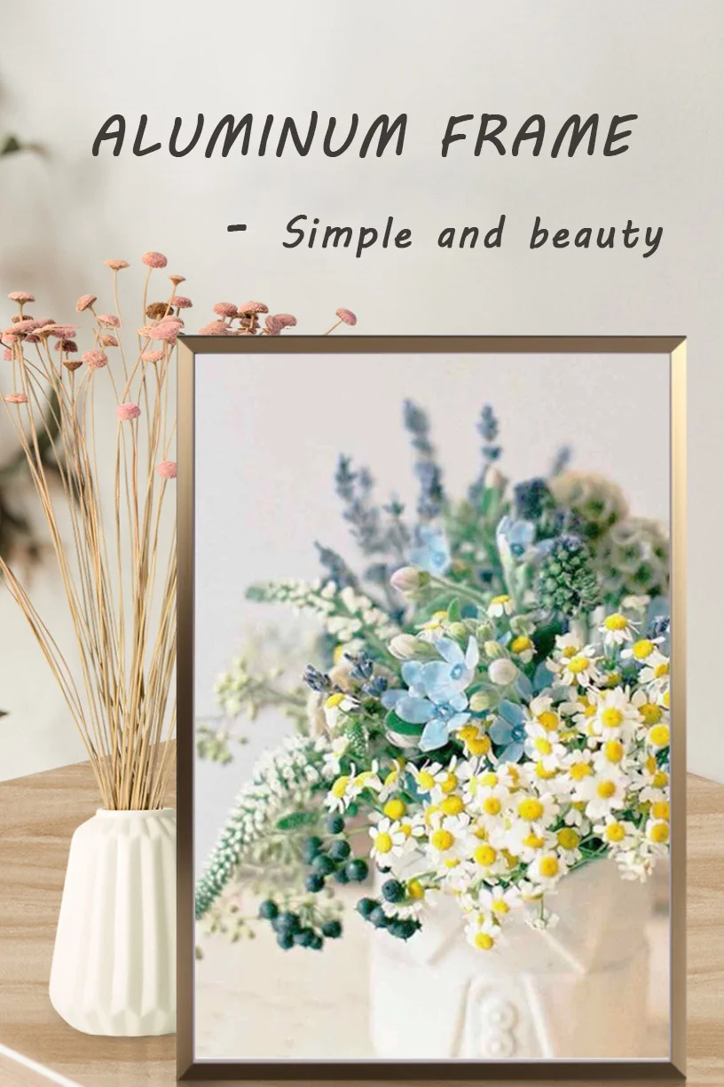 Aluminum Photo Frame - Simple Modern Metal Profile