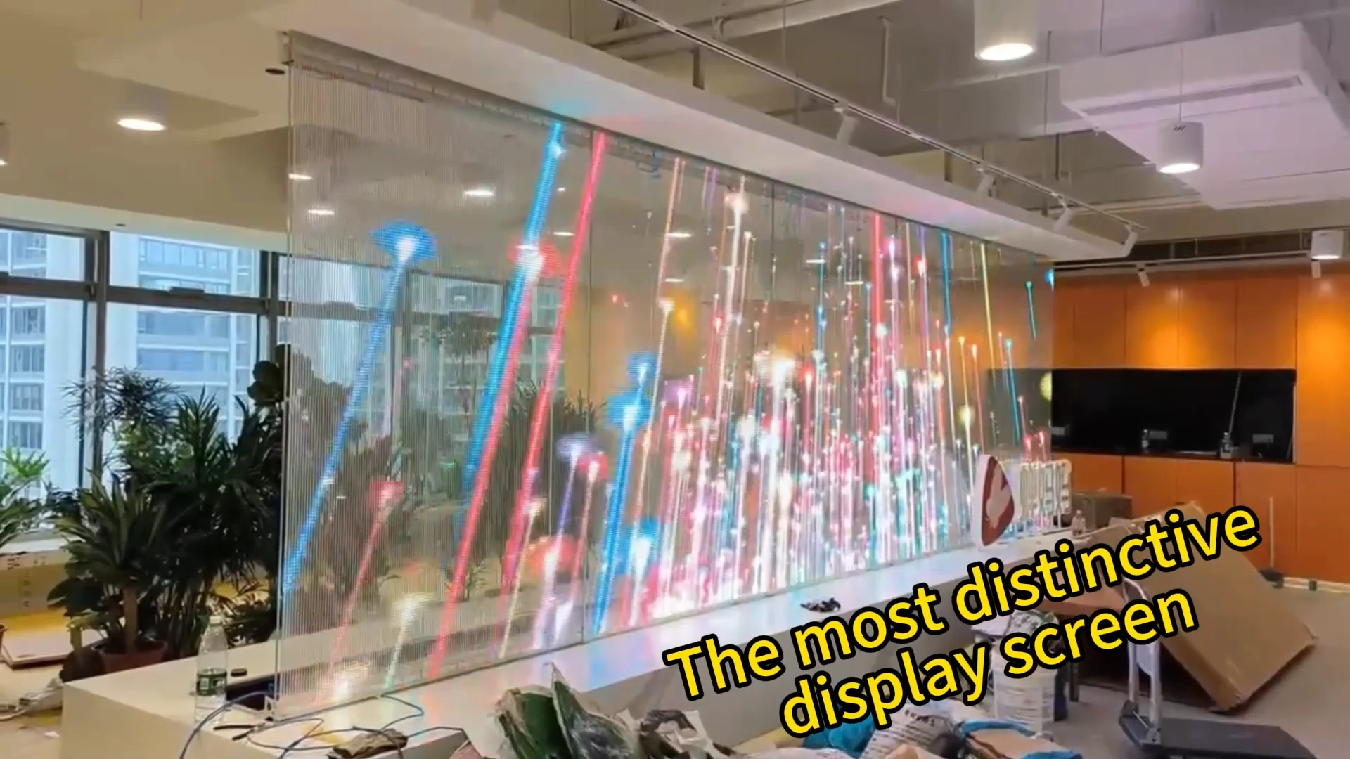 P4 P6 Reefilm Flexible Screen Glass Neon Sign Letrero Publicitario Led ...