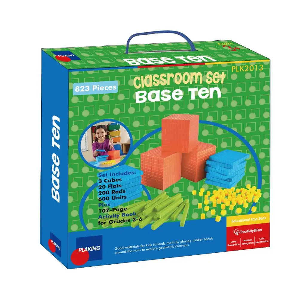Base Ten Classroom Set,Plastic Base Ten Blocks,The Starter Kit For Math ...