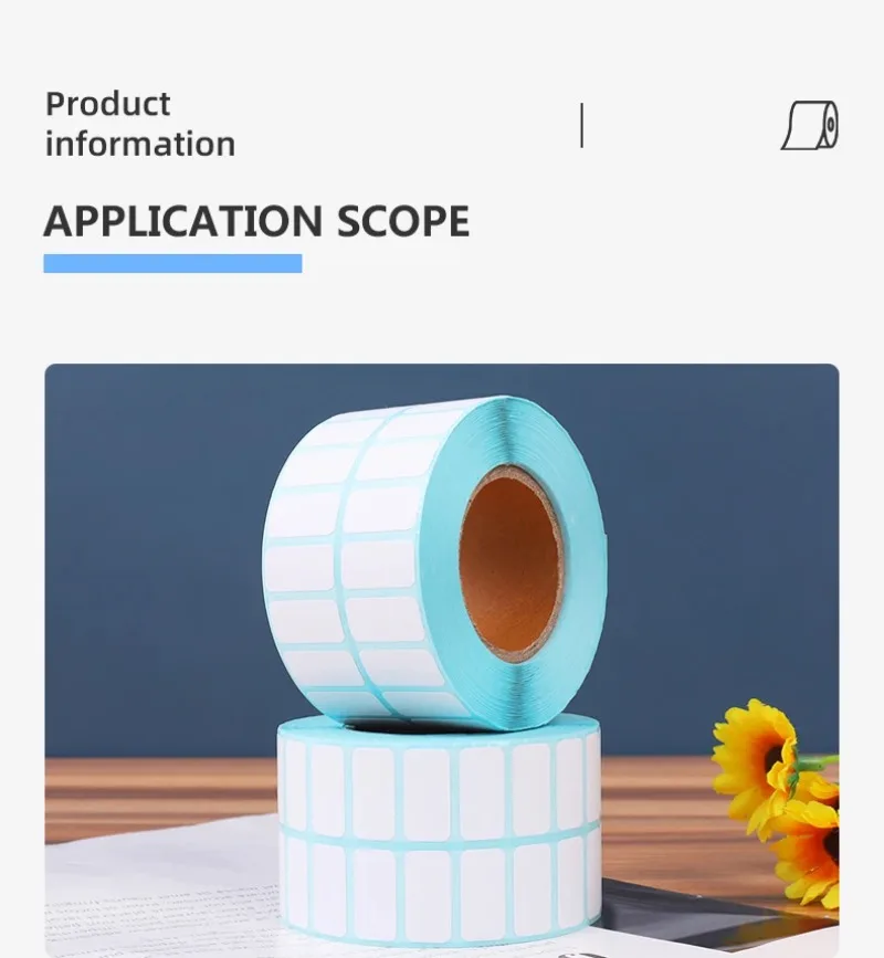 Waterproof 20-30-40-50-60-70mm Wide Blank Direct Print Thermal Paper ...