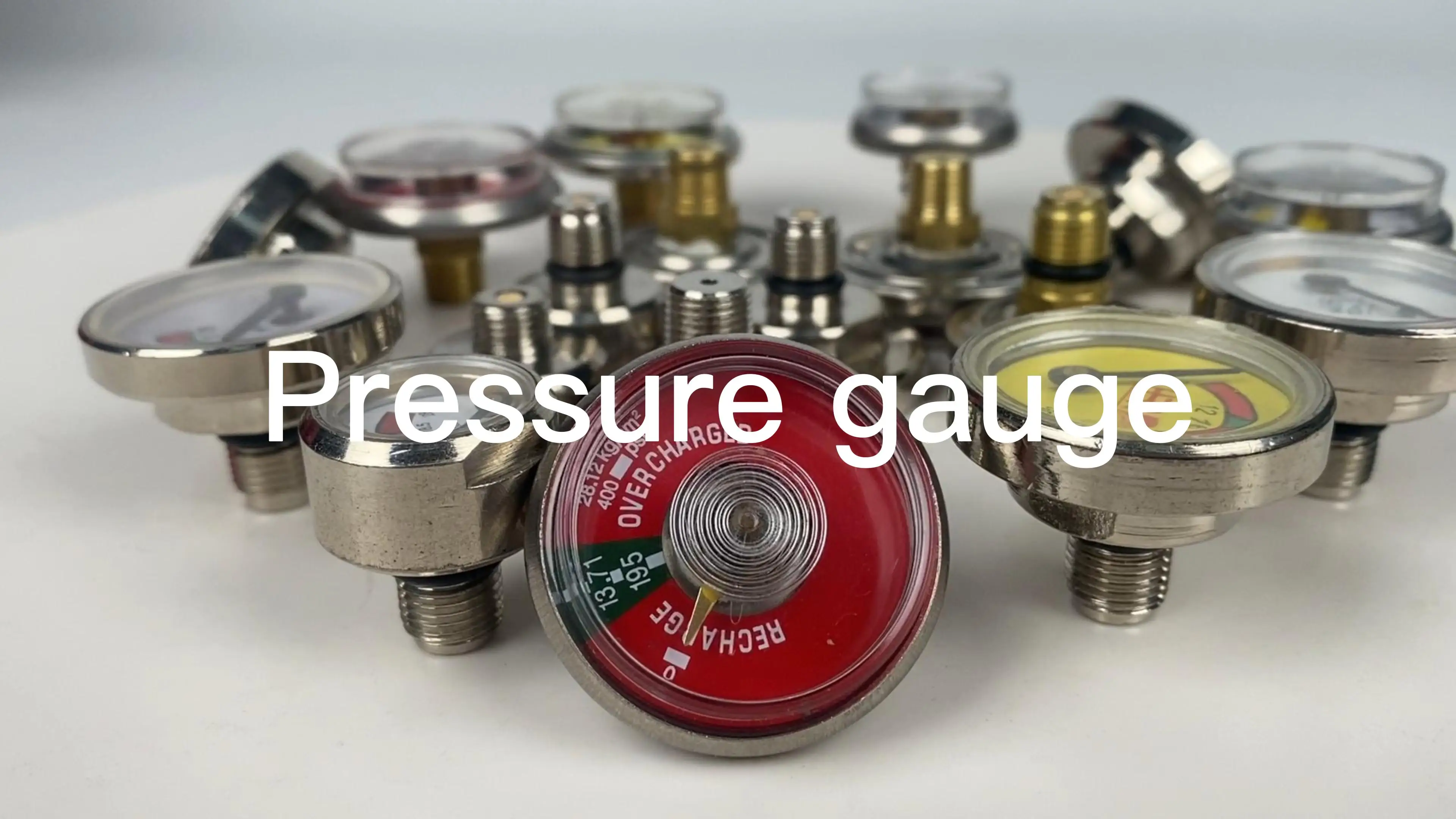 Bourdon Pressure Gauges Of 1/8''npt 37 Mpa Bar Psi Kpa Spring Tube Dry ...