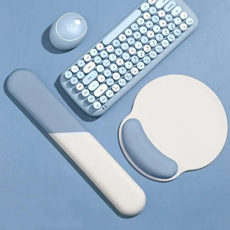 Cartoon Mouse Pad Keyboard Anti-slip Wrist Rest Set Hand Support 3d ...