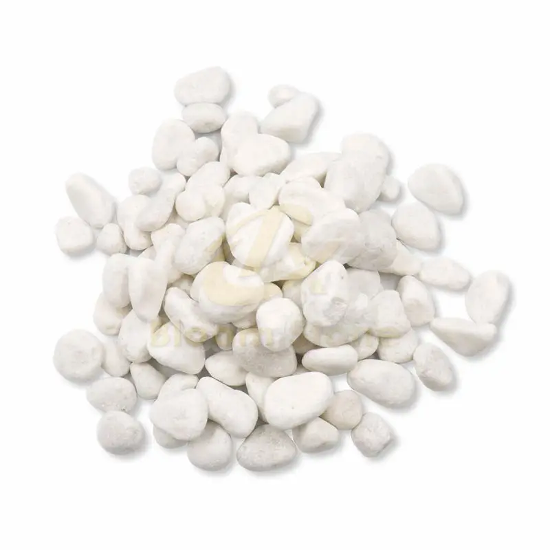 Snow White Pebble Natural Tumbled Pebbles For Garden - Buy Snow White ...