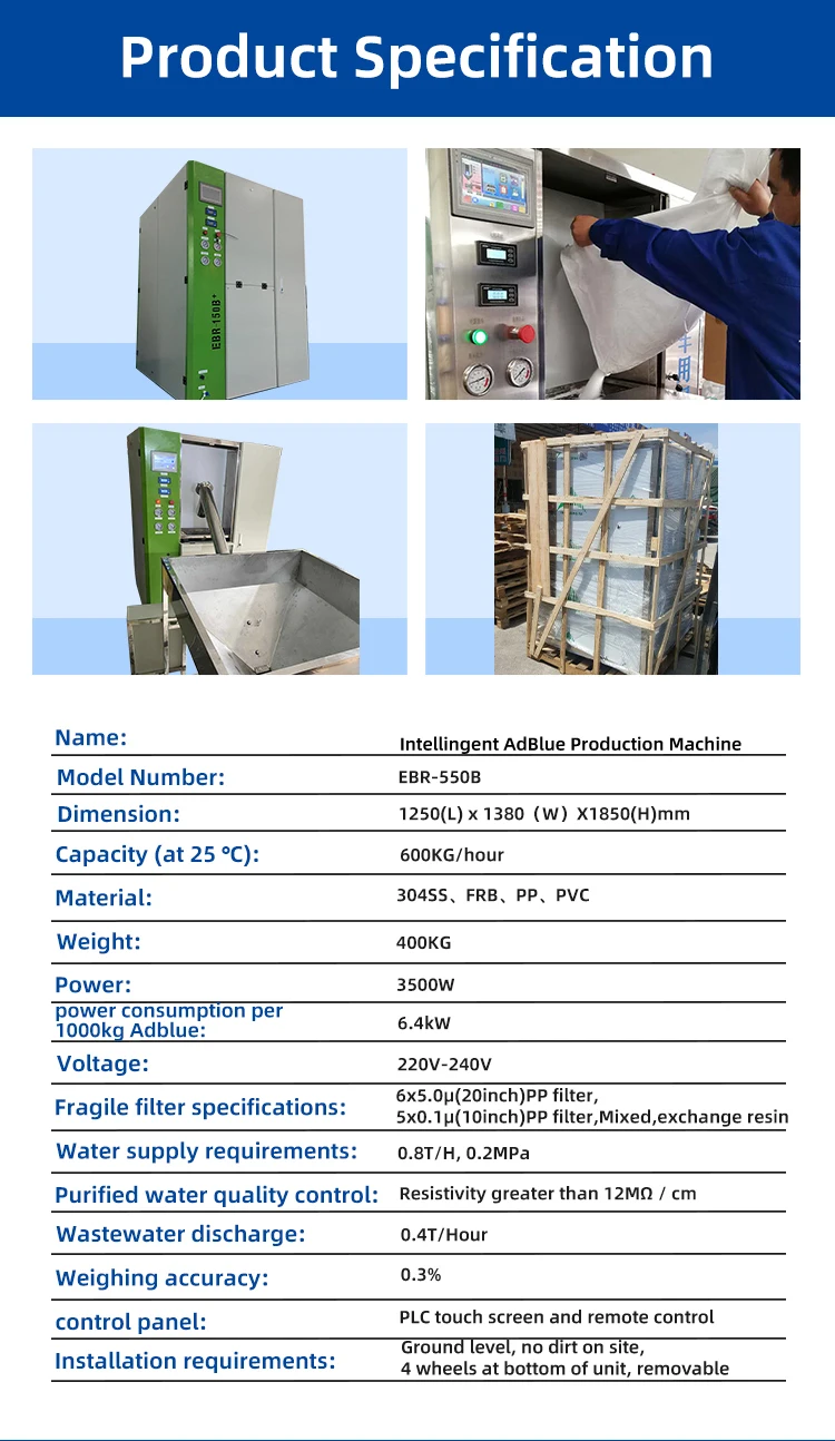 Aqueous Urea Solution/aus32/adblue Production Machine 500litres/hour ...