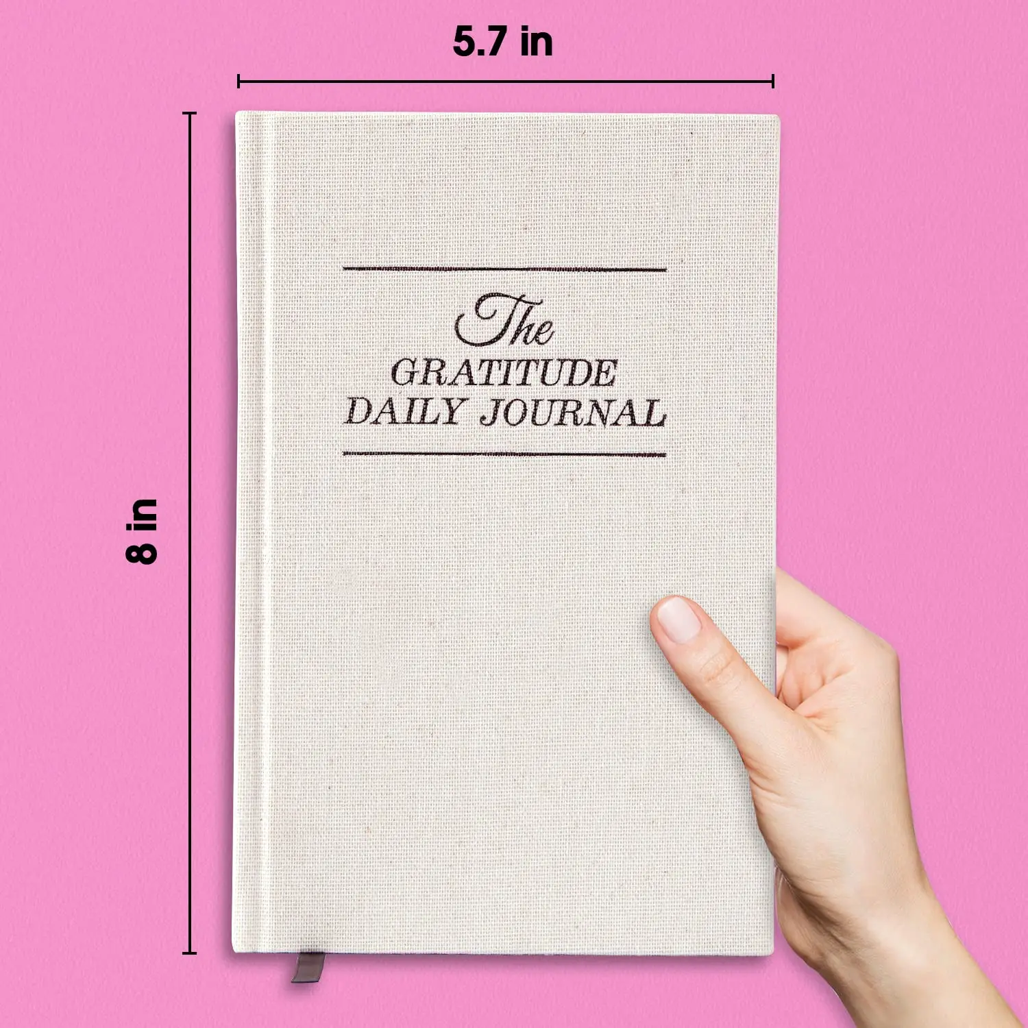 Custom Gratitude Journal - Hardbound A5 Linen Cover