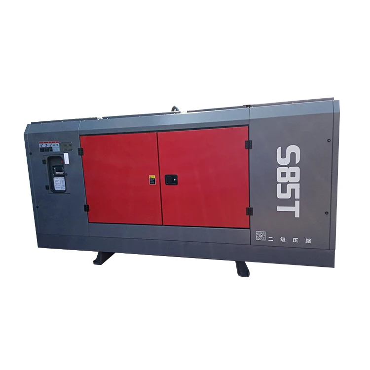 High Efficient Portable Diesel Engine Screw Air Compressor For Water ...