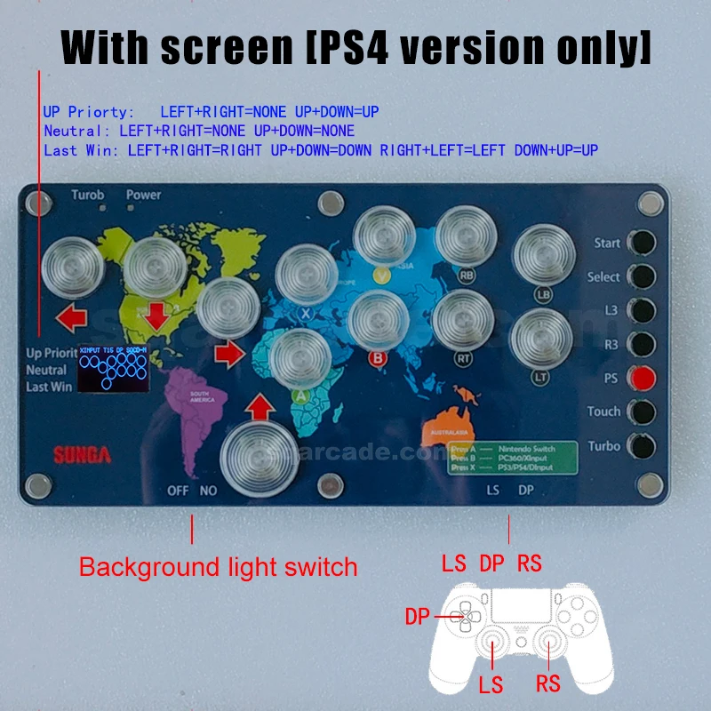 Hitbox Arcade 17Key/13key Fightstick Mini Hitbox Fighting Video Game ...