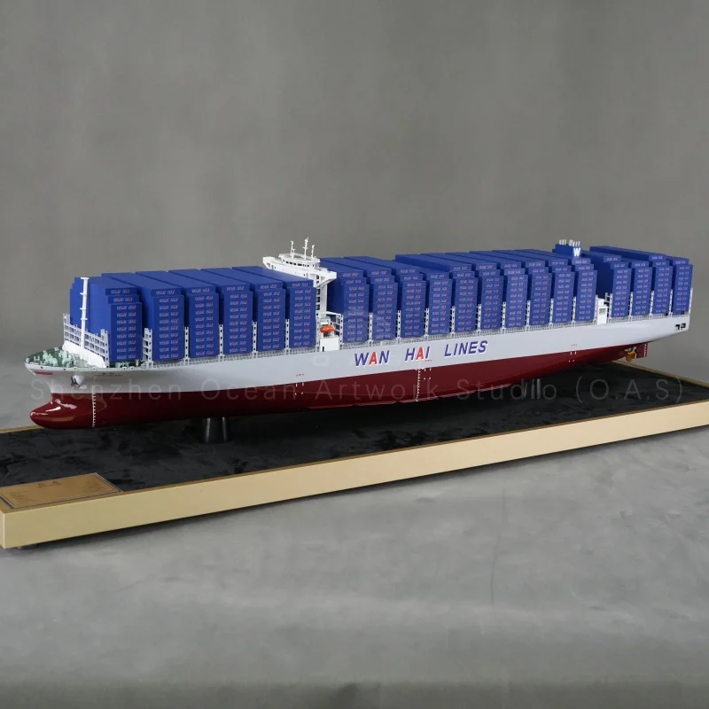O.A.S ručně vyráběný statický 100 cm kontejnerový loď WAN HAI
