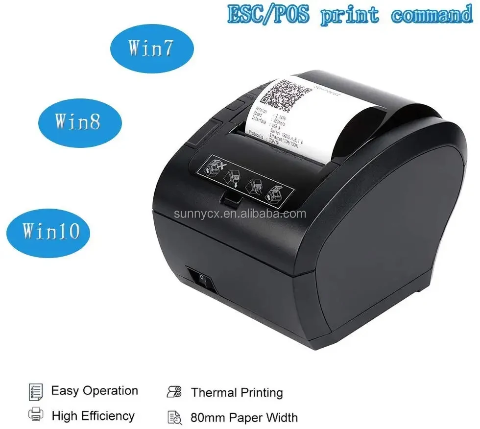 High Speed Pos System Usb Lan 80mm Auto Cutter Restaurant Billing ...