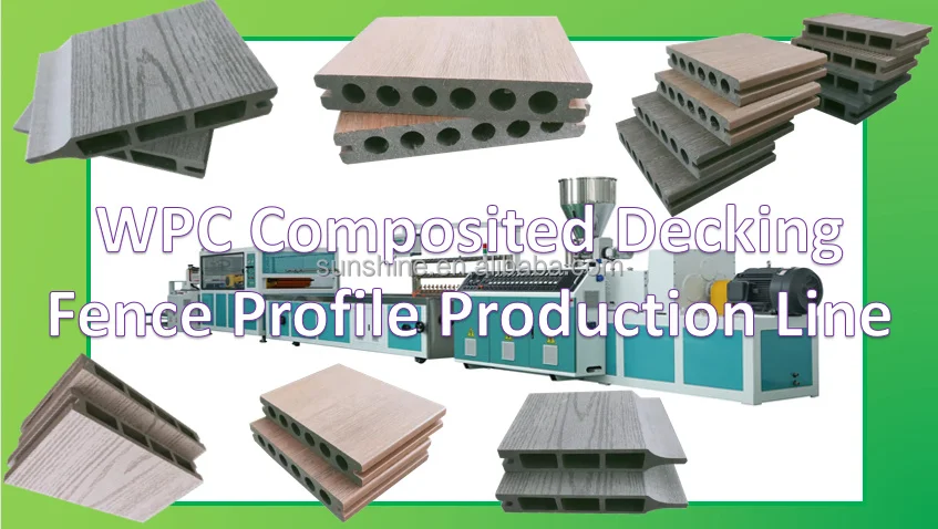 Pp Pe Wpc Decking Profile Wood Plastic Board Production Line Making ...