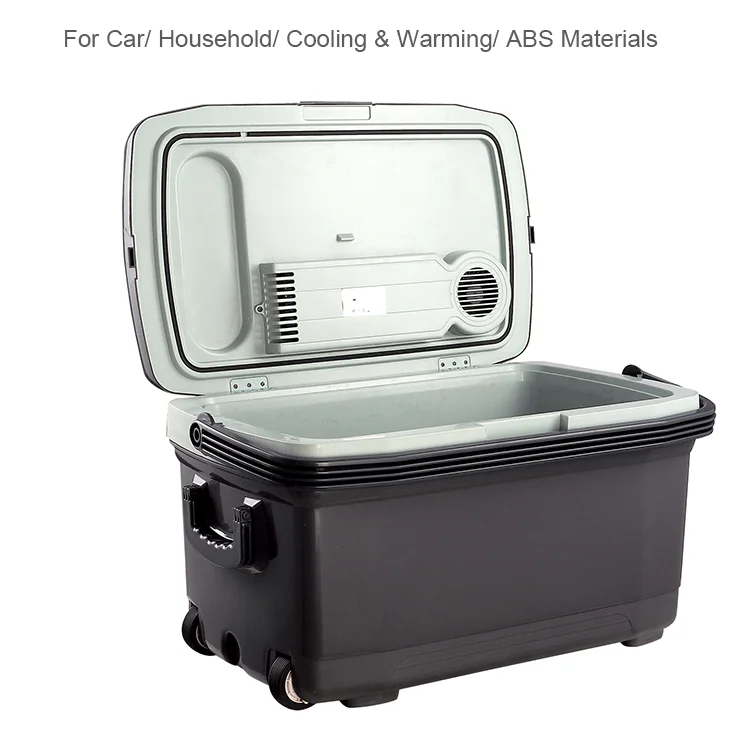 Portable Electric Car Cooler Box 12v 45 Liter Cooler Box with Wheel ...