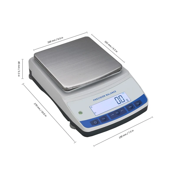 2000g*0.01 High Precision Dual Display Digital Scale Digital Lab Scale ...
