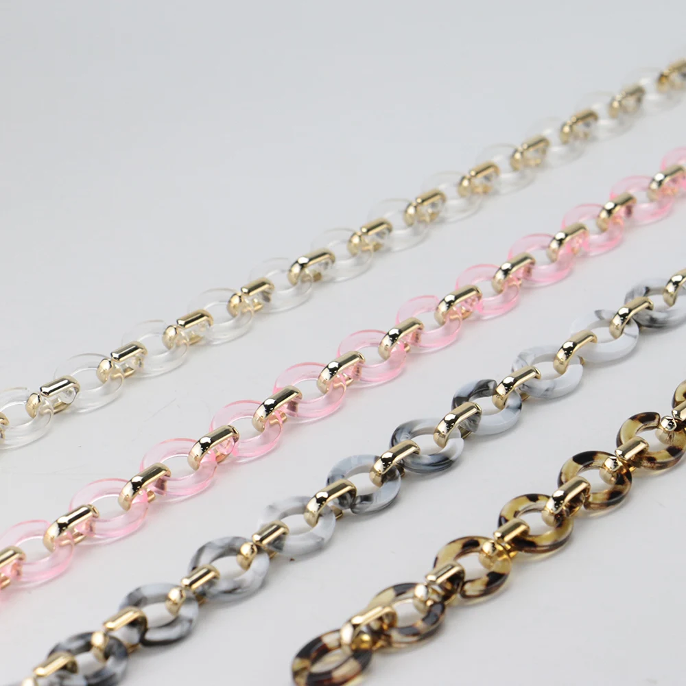 Colorful Clear Replacement Chunky Plastic Chain Strap Acrylic Resin ...