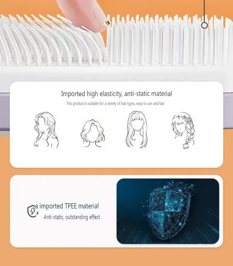 Best-selling Retractable Massage Comb - Clean Scalp Gently