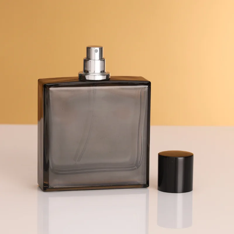 Wholesale Gray 50ml 100ml Square Perfume Sample Bottles Fashion Glass ...