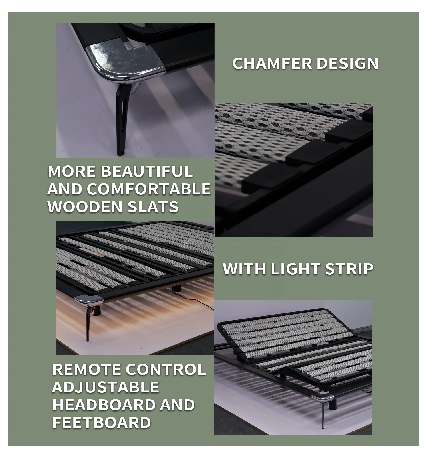 KD Assembly Folding Bed - Electric Adjustable Bed Frame