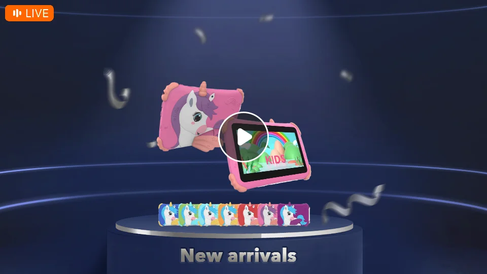 Unicorn Design Cute and Lovely Kids Tablet Product Show Stream 2023 ...