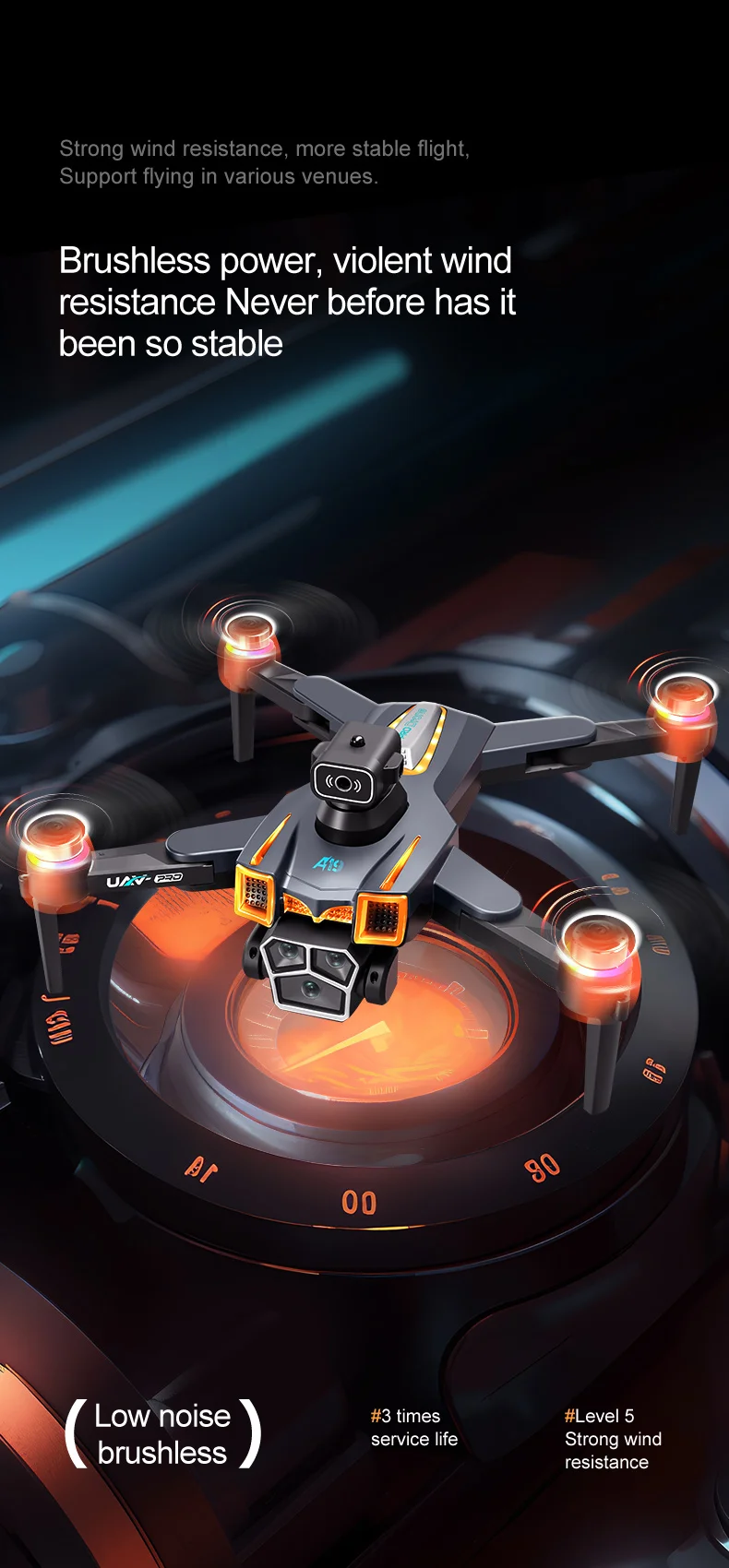 A19 PRO 3D Flip Trajectory Flight Optical Flow Positioning Beginner 8MP ...