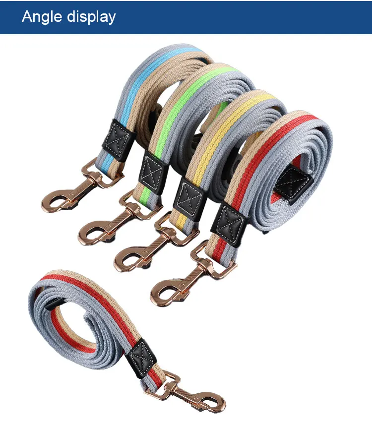 High Quality Pet Products Dog Rope Leash Canvas Thickened And Extended ...
