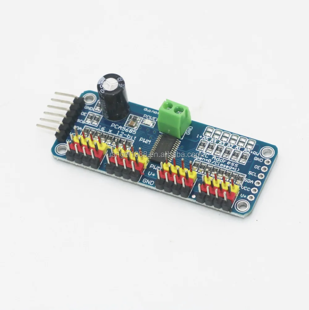 16 Channel 12-bit Pwm Servo Driver-i2c Interface Module For Raspberry ...