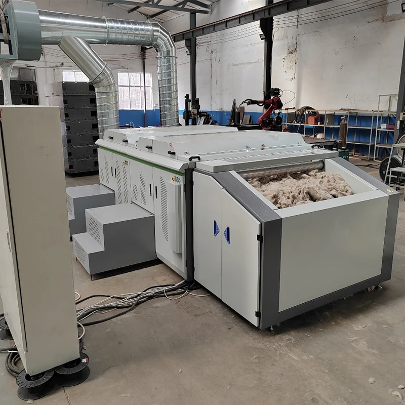 Hemp Flax Cleaning Opener Fiber Opening Tearing Recycling Machine for ...