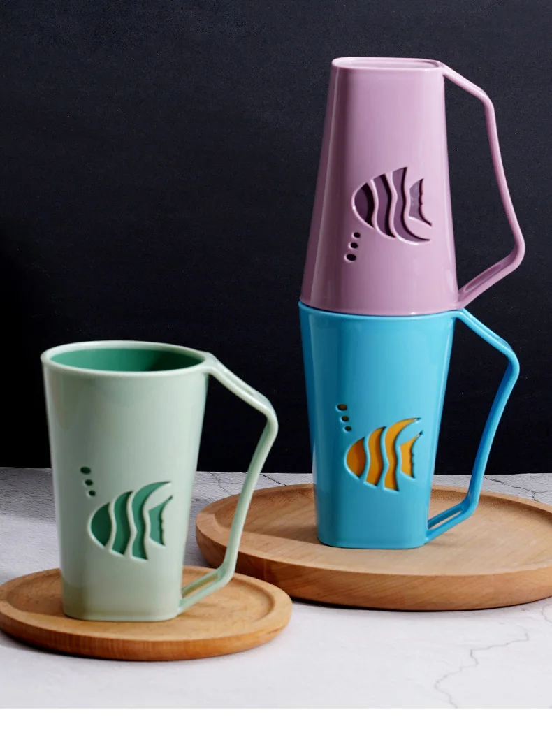 Cute Children's Toothbrush Cup Creative Mouthwash Cup With Handle ...