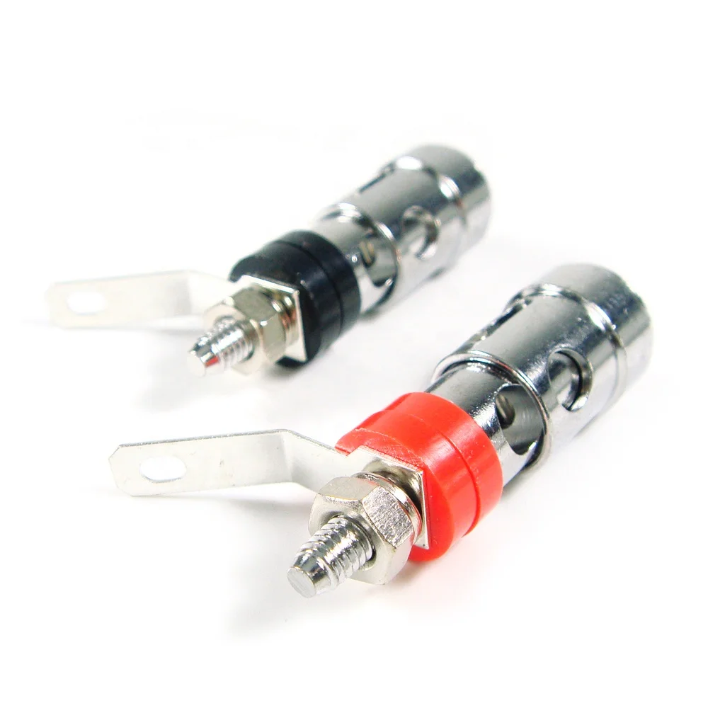 4cm Silver Nickel Plated Speaker Binding Post - Press Subwoofer Basket ...