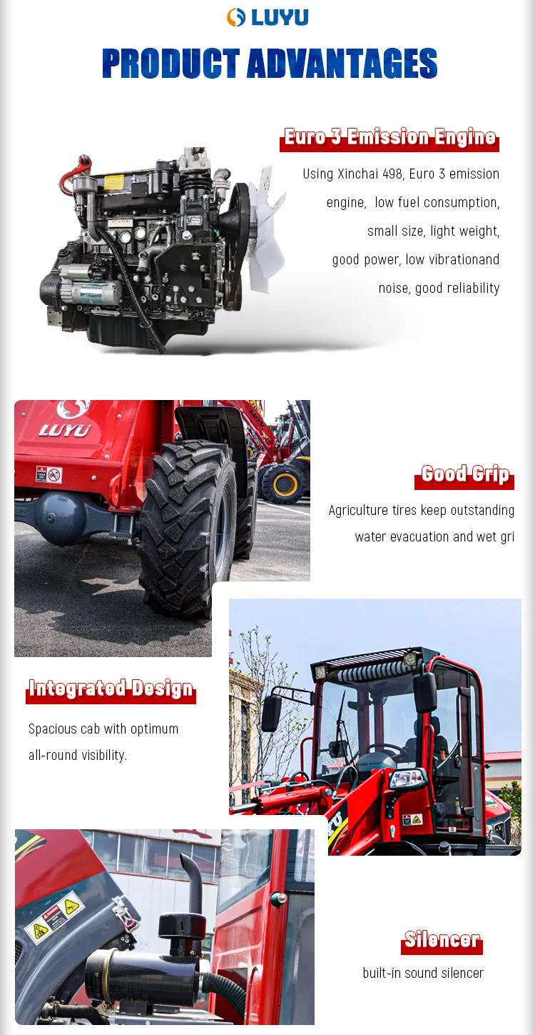 New Design 4x4 Mini Loader Wheel Loader Mini Wheel Loader For Sale ...