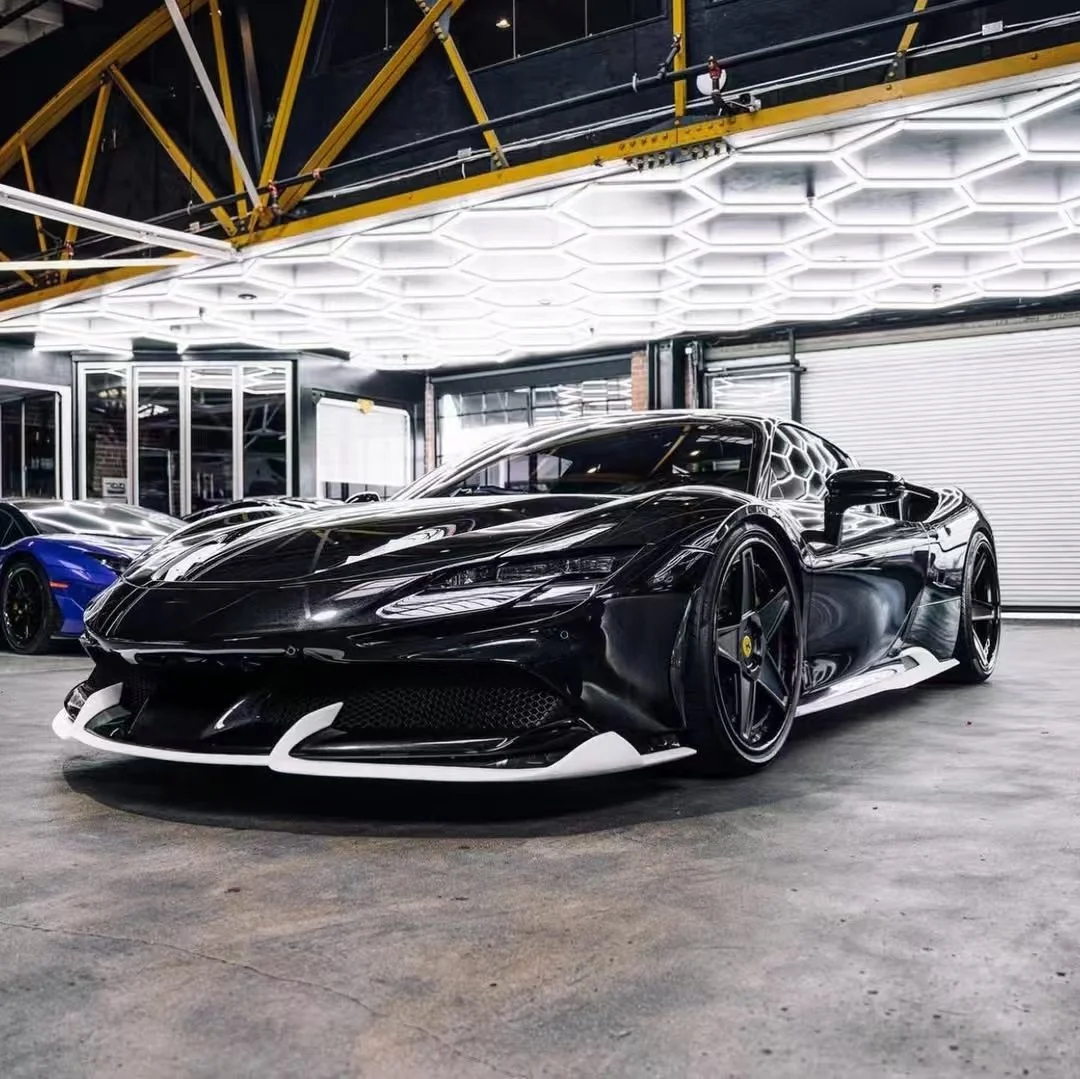 FOR Ferrari SF90 Body Kit SF90 Upgrade 1016 Style Carbon Fiber Front ...