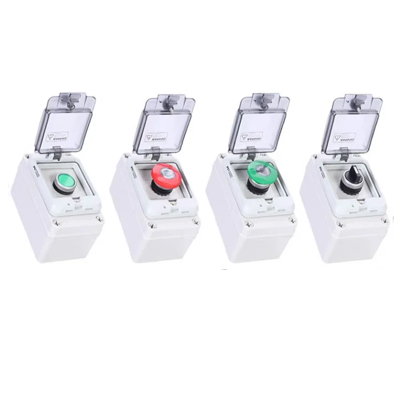 130X80X70mm Waterproof Button Control Box Switch Box Self-complex ...