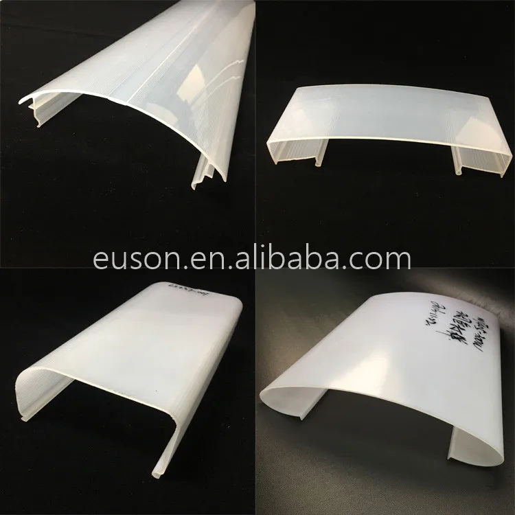 Custom Plastic Extrusion Led Light Diffuser For Tube Lamp Linear Strip ...