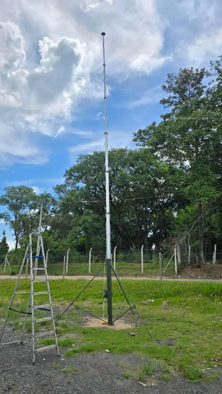 Hand Crank Lifting Monitoring Pole - Custom Manual Winch Mast, 3-9 ...