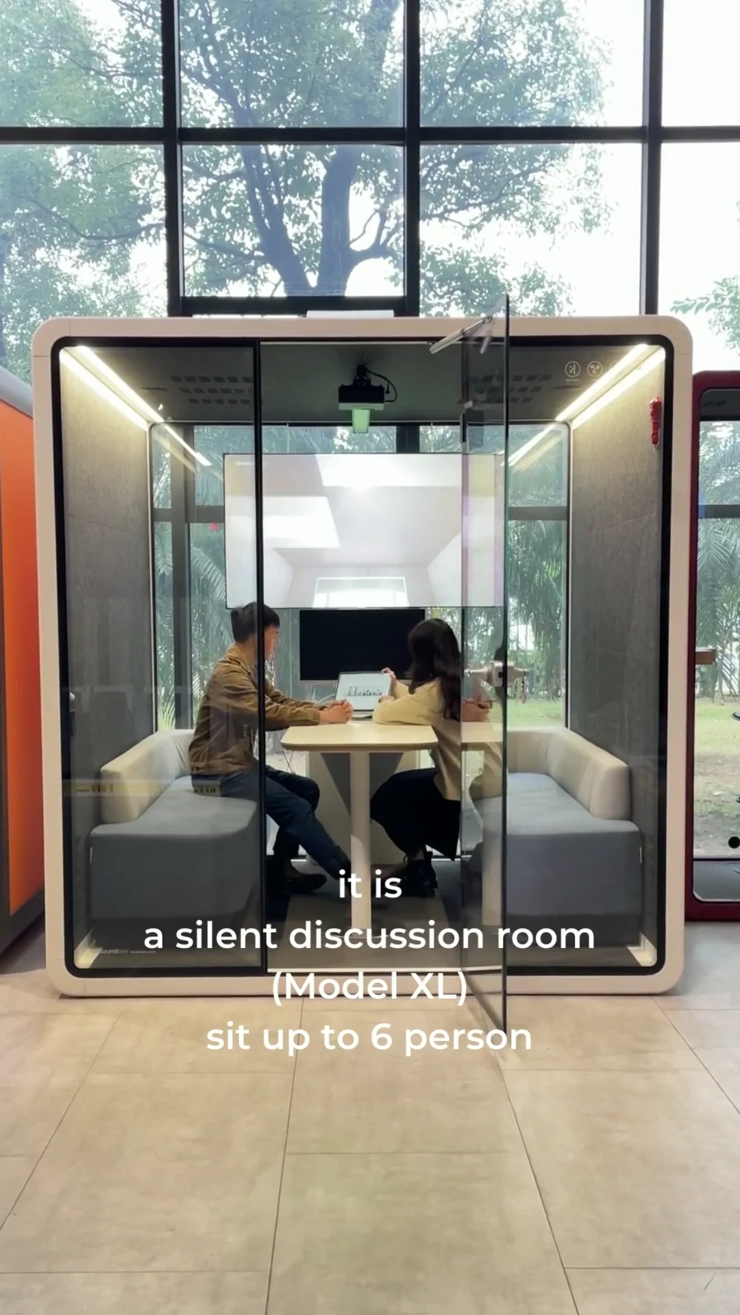 Portable Office Soundproof Booth Private Silent Work Pod For Coworking ...