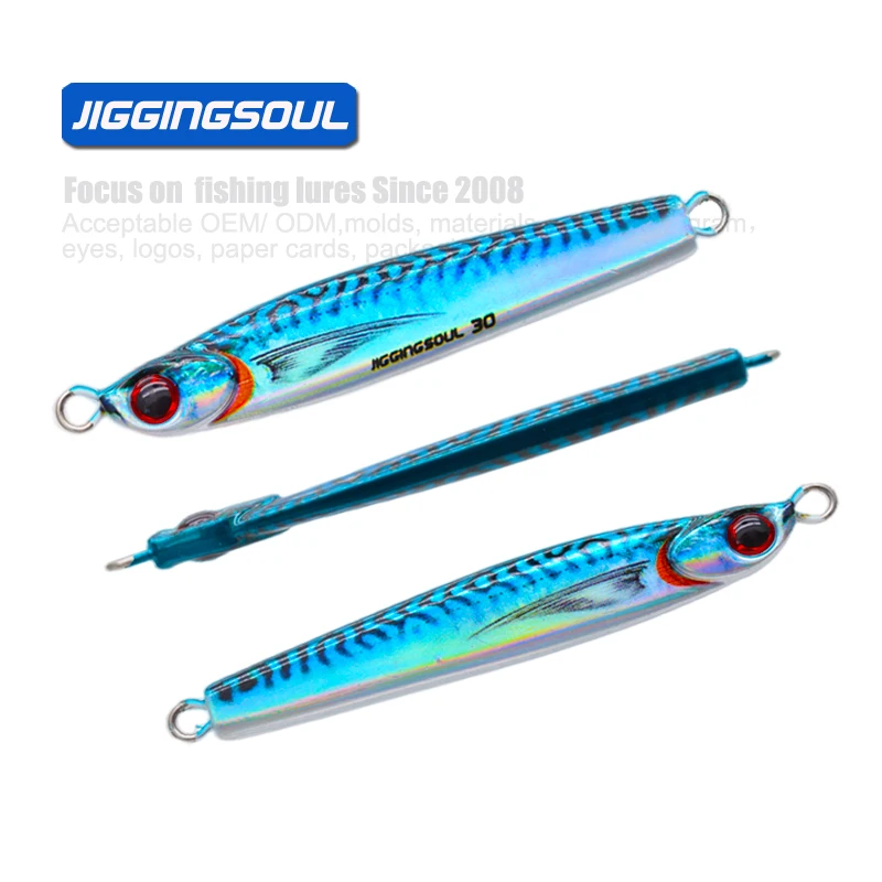 Jiggingsoul-rts312-60g80g 3d Printed Saltwater Jig Fishing Lure Small Tarpon Fishing Metal Jigs ...