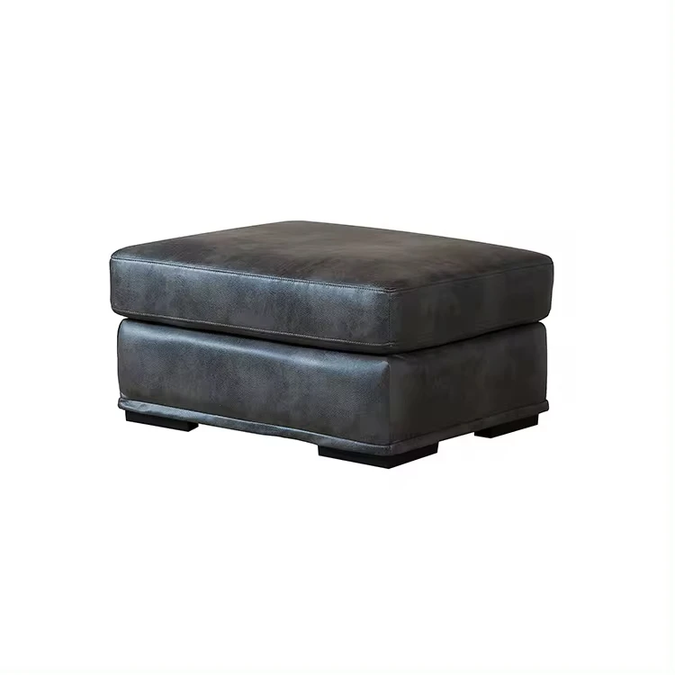 Modern Living Room Comfortable Sofa Stool Simple Bed Stool Leather ...