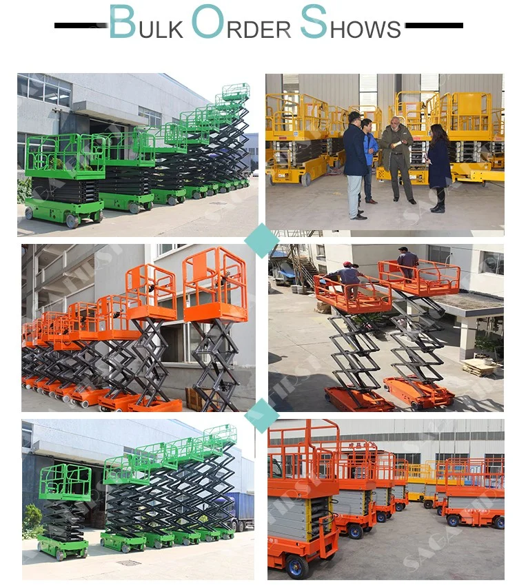 Mini Scissor Lift - Manual Self Propelled Hydraulic Lift