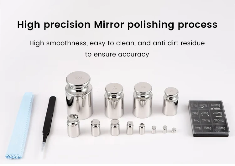 Stainless Steel Gram Calibration Weights - E2, E1, F1, F2, M1