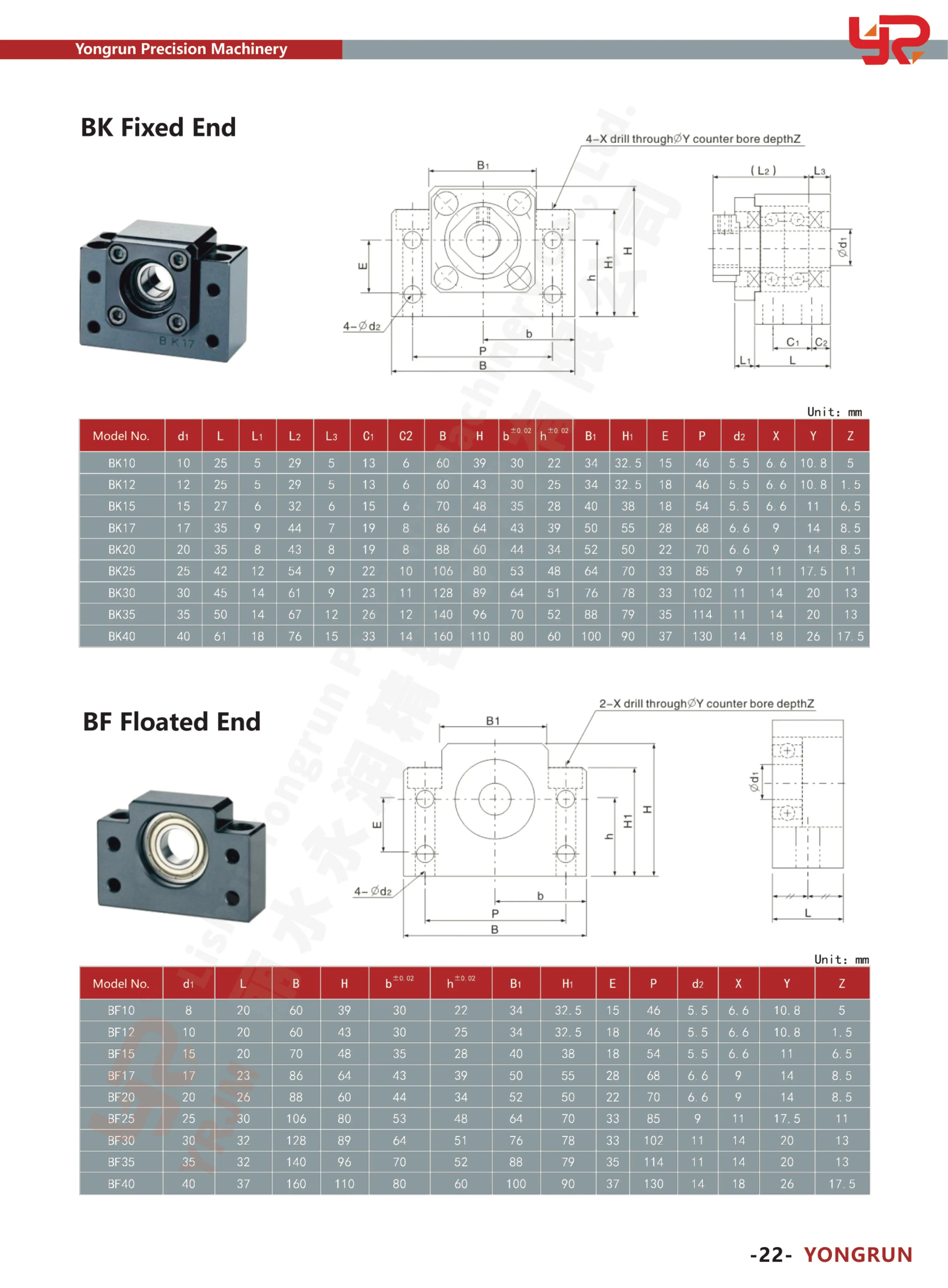 Ball Screw End Support BK10 BF10 - Durable & Versatile