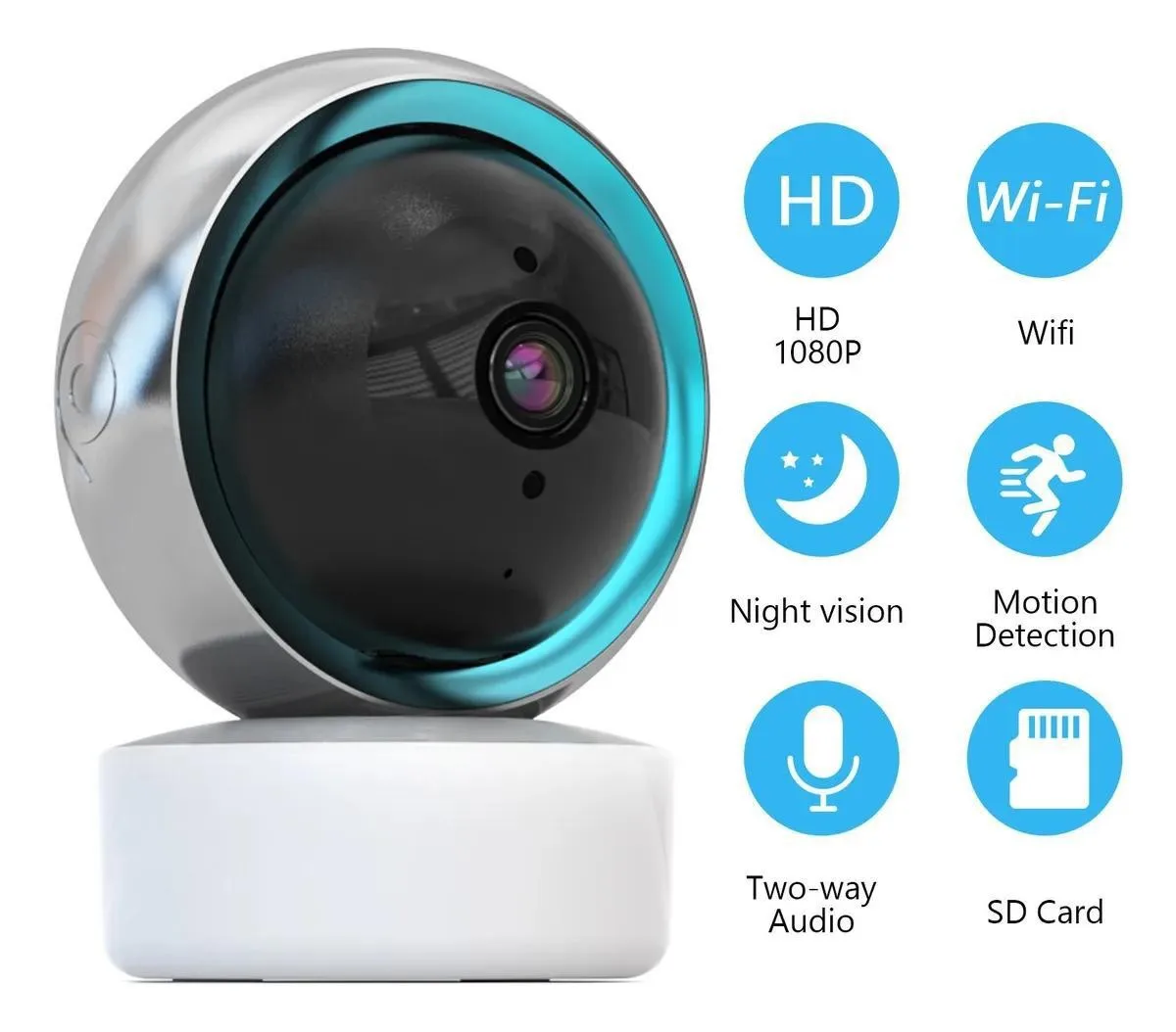 Tuya Smart Wifi Camera 360 2MP IP Network Security 1080P HD