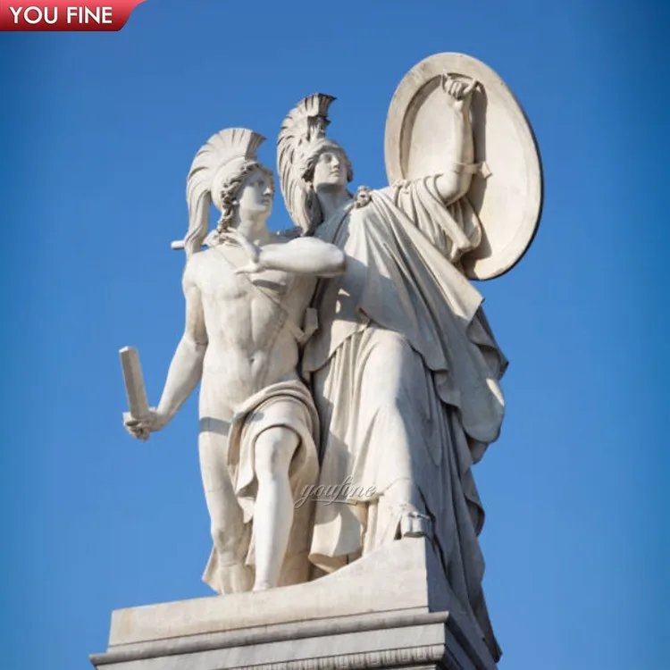 Outdoor Life Size Greek White Marble Athena Statue Stone Woman Goddess ...