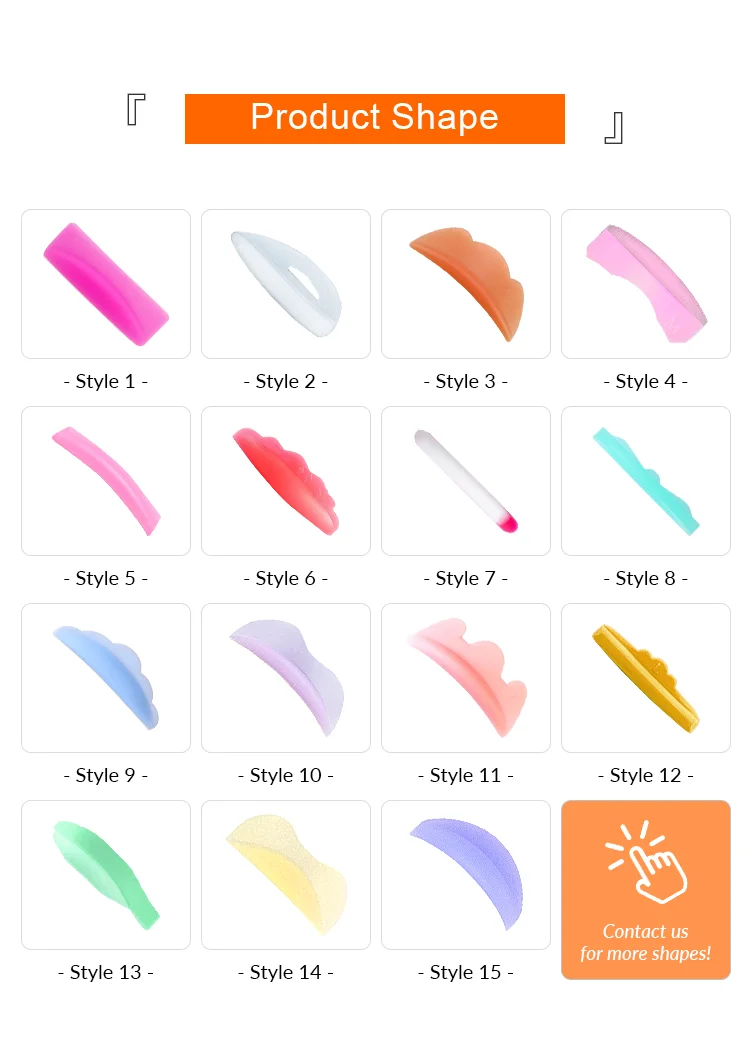 Private Label Lash Lift Shield Rod Eyelash Lift Shields Extreme Lifting ...