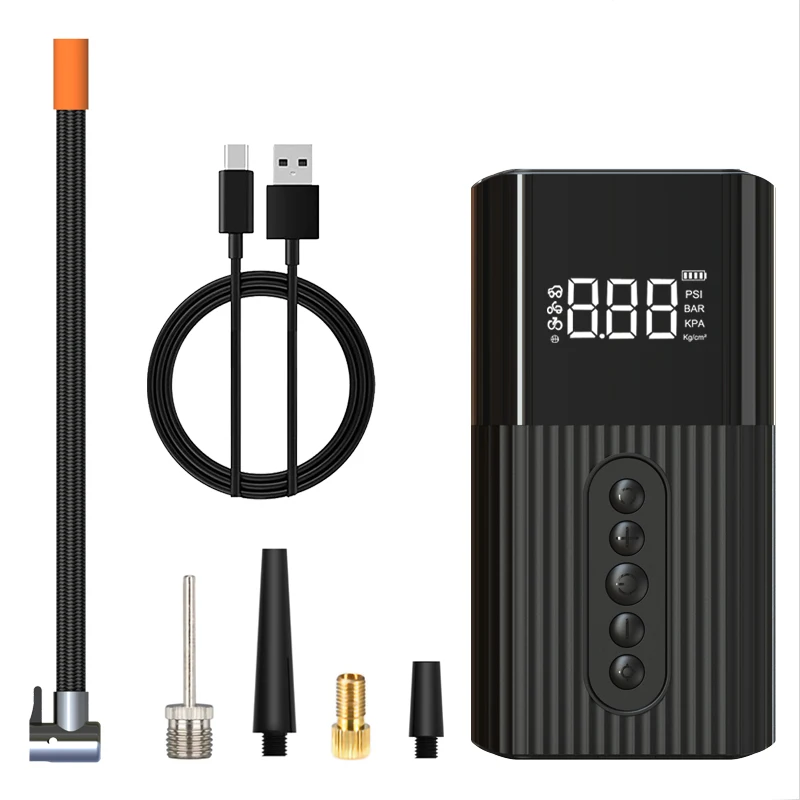 Wireless Tire Inflators With Lcd Display Air Pump Rechargeable ...