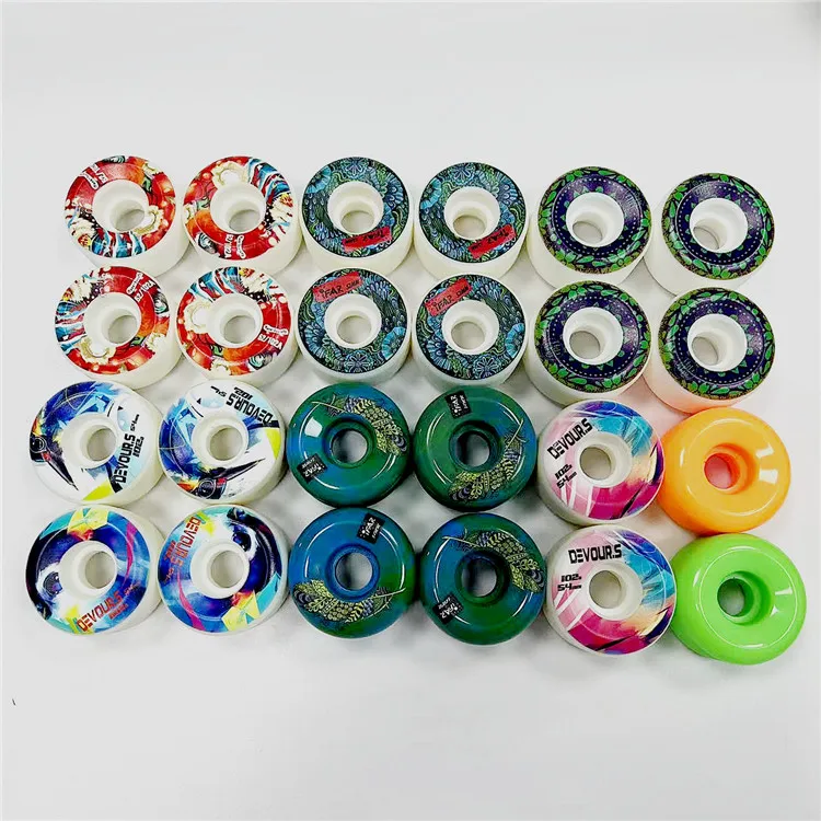 Pro Wholesale PU Casting Skate Wheel - Conical Shape 52/53/54 Mm