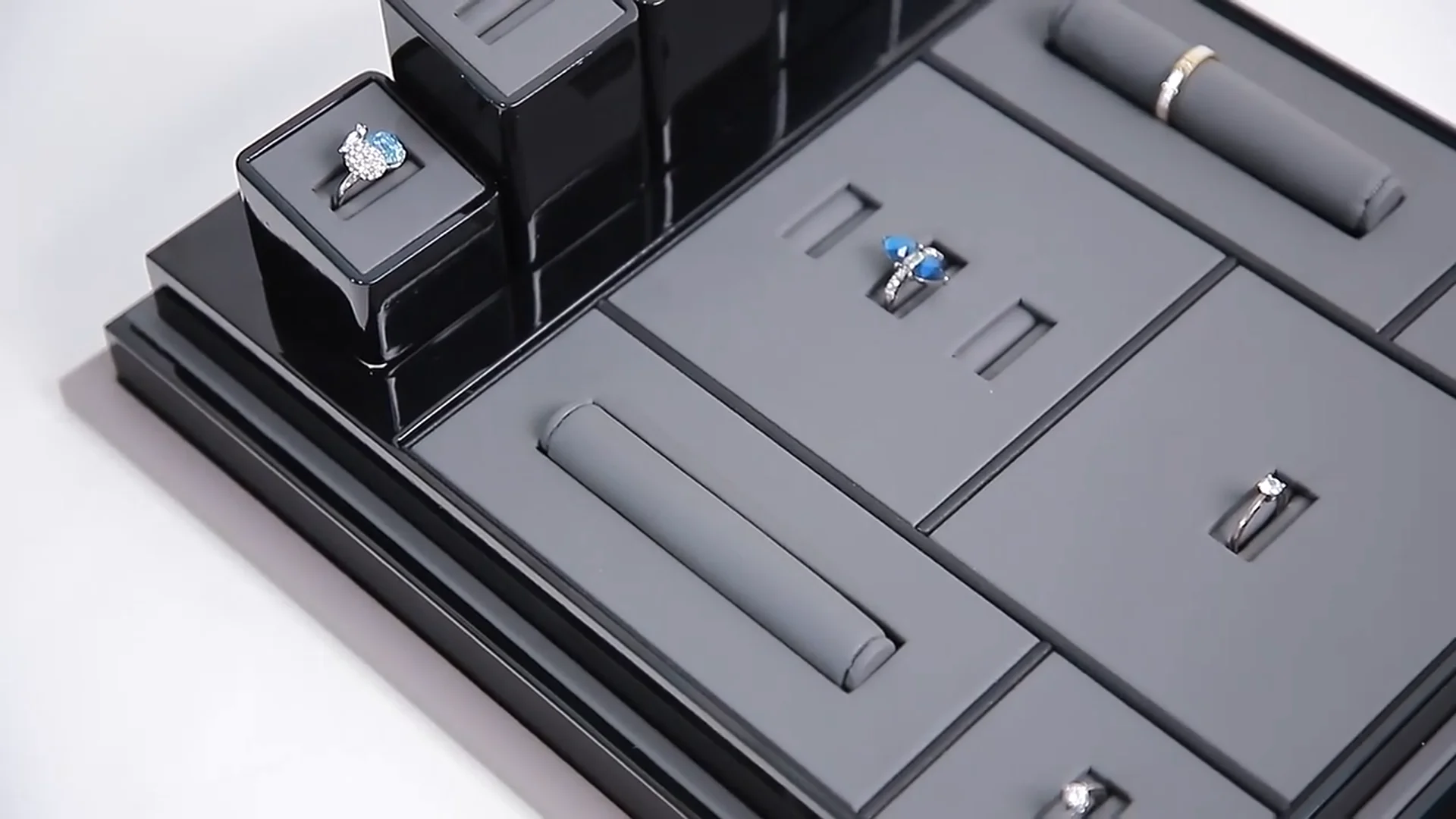 Custom Set Gioielli Espositore Engagement Ring Display Set Jewelry ...