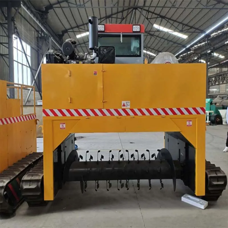 Windrow Compost Turner Cow Dung Compost Pellet Making Machine Windrow ...