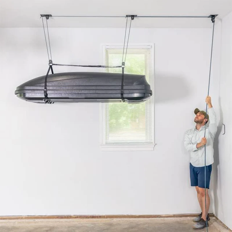 Adjustable Overhead Kayak Storage Rack Garage Hanging System Surfboard ...
