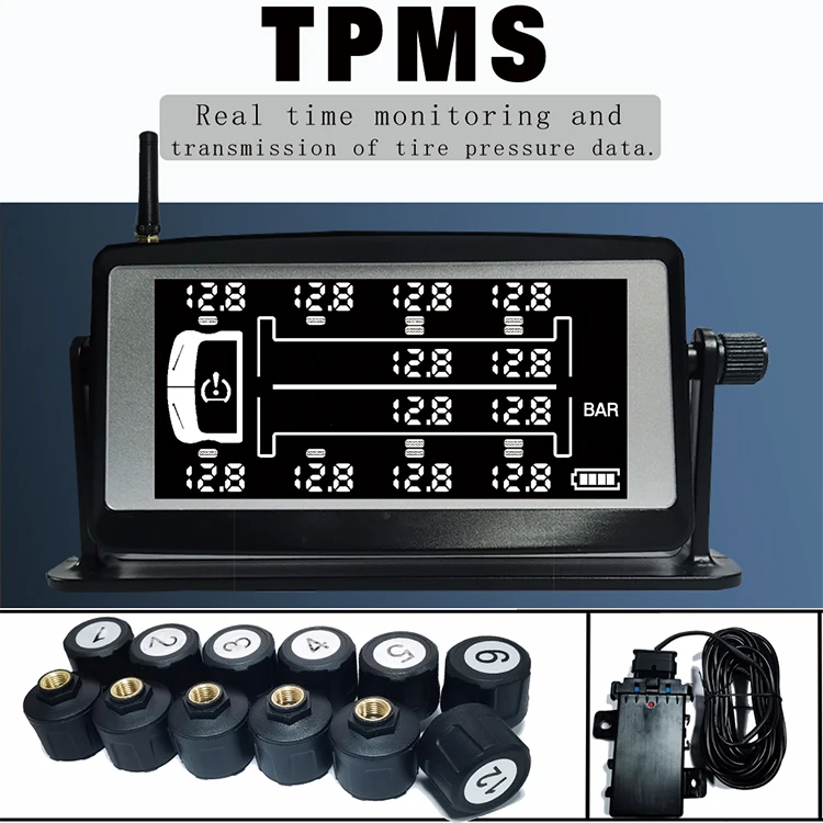 Smart Tire Safety Monitor Car Tire Pressure Monitoring System Tpms With ...