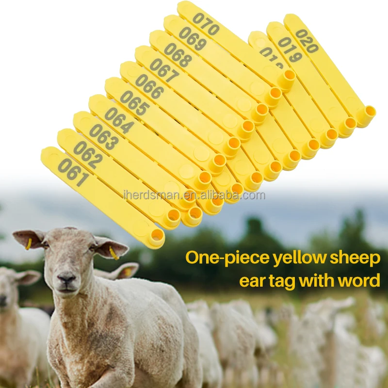 Goat Ear Tags - Durable Plastic Animal Identification