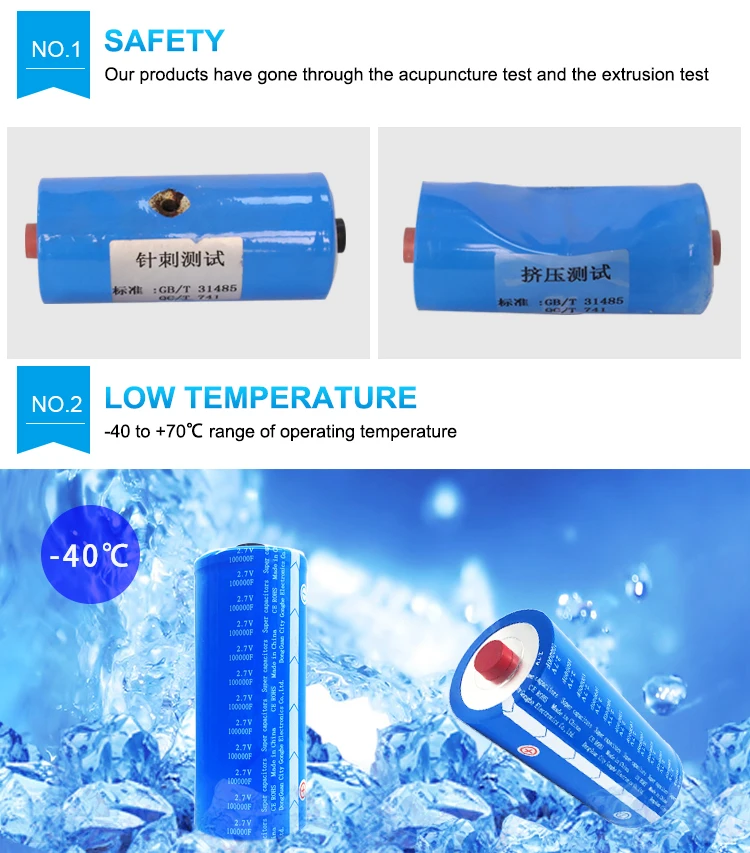 Graphene Super Capacitor 2.7V 3000F - Ultra Energy Storage